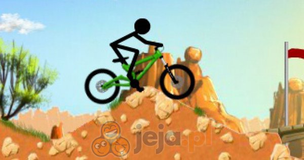 Patyczak na rowerze - gry Jeja.pl