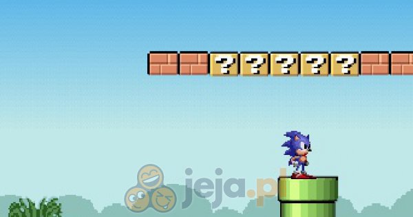Sonic w świecie Mario - gry Jeja.pl