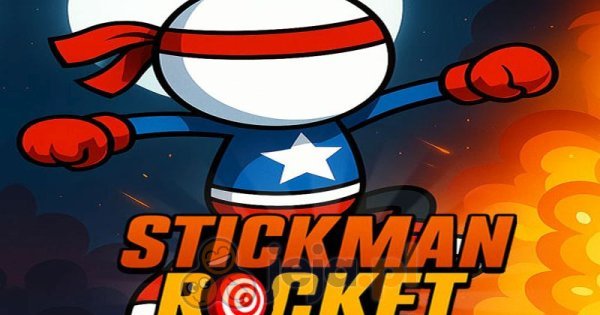 Stickman Rocket - gry Jeja.pl