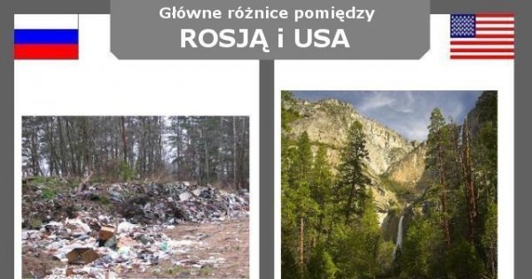 Rosja vs USA - Krajobrazy - Jeja.pl