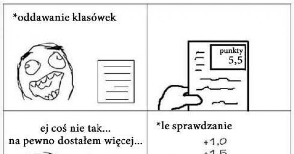 Punkty z klasówki - Jeja.pl