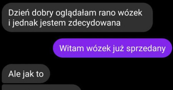 Ta biedna kobieta chciała tylko kupić wózek... - Jeja.pl