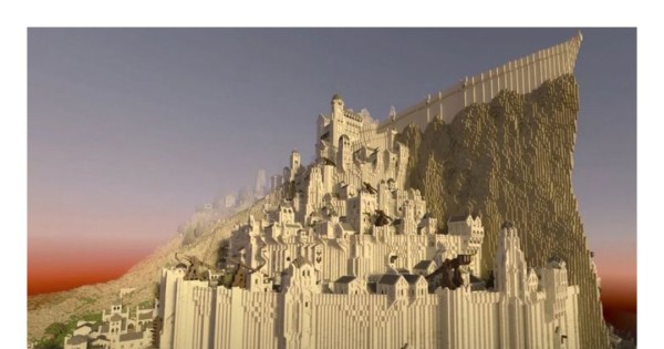 Minas Tirith w Minecraft - Jeja.pl