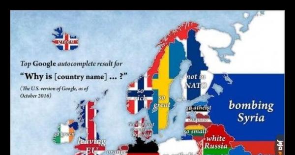 Mapa Europy według Google - Jeja.pl