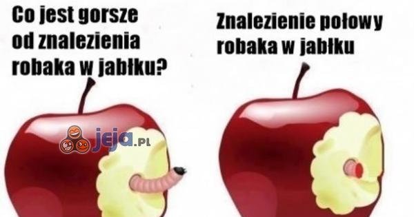 Robak w jabłku - Jeja.pl