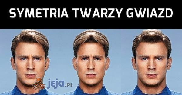 Symetria twarzy gwiazd - Jeja.pl