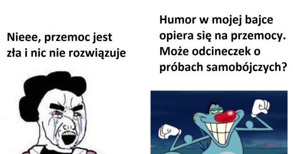 Oggy i Karaluchy... Bajka o podkładaniu sobie nawzajem bomb i zrzucaniu się ze schodów - Jeja.pl